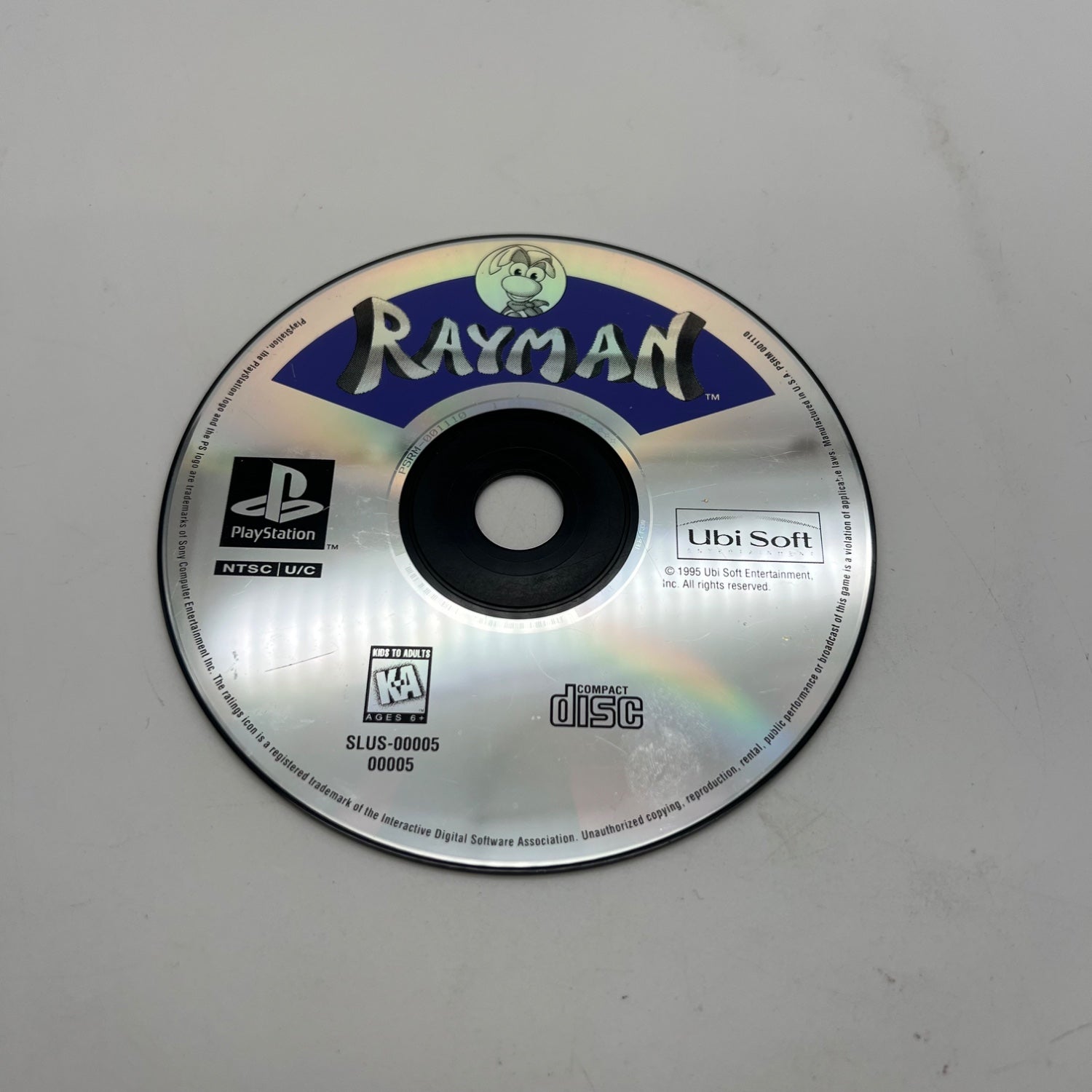Rayman (Sony PlayStation 1 PS1, 1995) Disc Only – PayMore Riverton